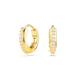 Swarovski Matrix Hoop Øredobber Gullforgylt Rustfritt Stål 5